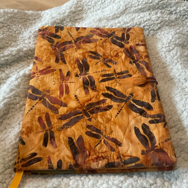 5 X 8 Inch Cat Journal Cover, Fabric Diary, Quilted Moleskine Slipcover ...