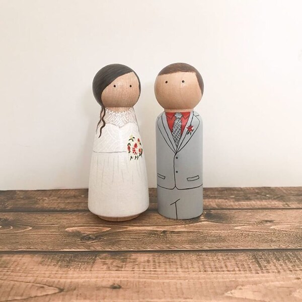 Madeline Inspired, Story Book Character Peg Dolls, Handpainted Peg ...