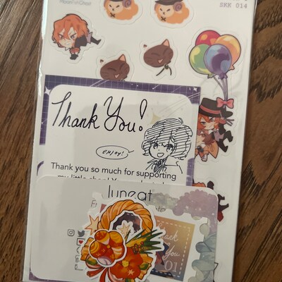 Holographic Waterproof Vinyl Die Cut Sticker Bungou Stray Dogs Soukoku ...