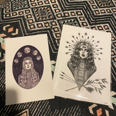 The Oracle Fine Art Print Third Eye Star Crown Halo Victorian Gothic ...