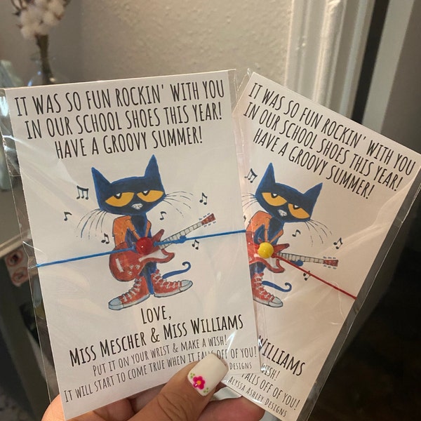 End of the Year Student Teacher Gift Thank You Wish Bracelet - Etsy