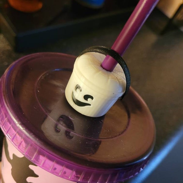 Straw Toppers Halloween Buckets With New Purple Vampire, Mummy ...