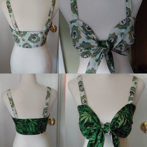 Twist Front Crop Top PDF Sewing Pattern Printable Sewing - Etsy