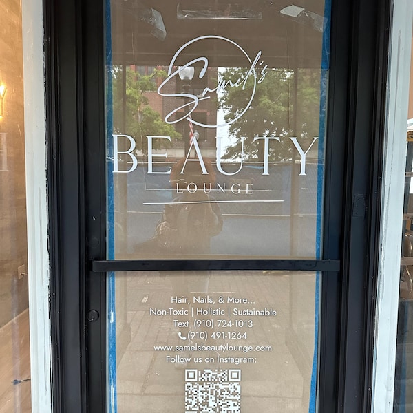 Custom Business Decal - Storefront Logo - Personalized Vinyl Lettering ...