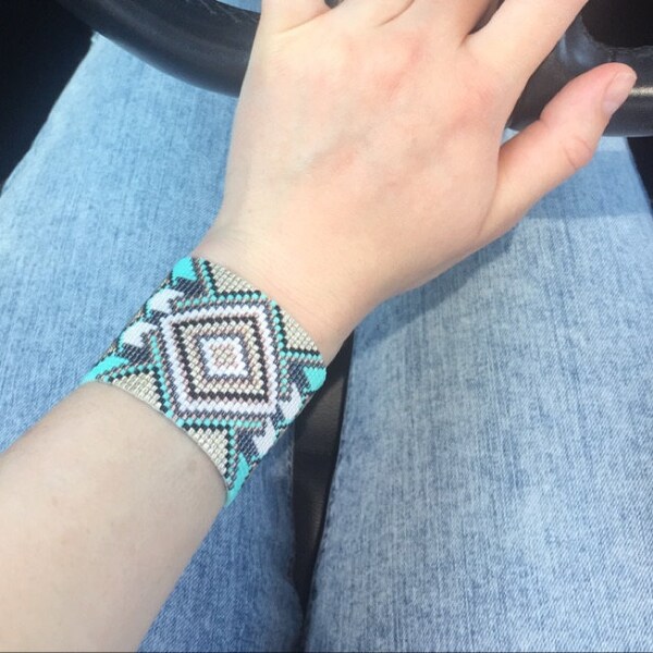 Alameda Cowboy Hatband Bead Loom Cowgirl Artisanal Jewelry Southwestern ...