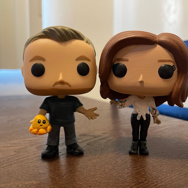 Two Custom Pop Figures + Custom Pop Box, Wedding Cake Toppers ...