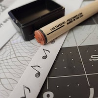 Musical Note Rubber Stamp - Etsy