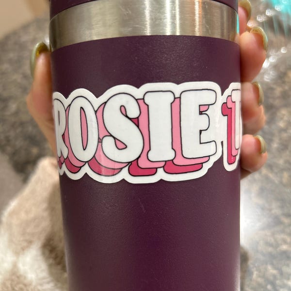 Waterproof Name Decal Personalized Vinyl Sticker NAME STICKER ...