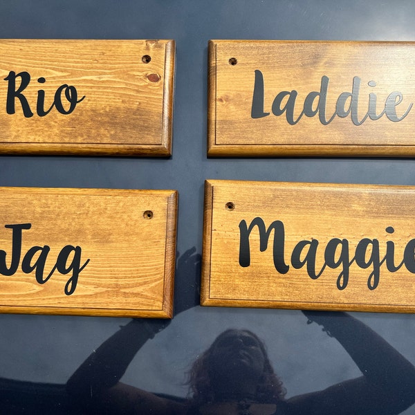 Horse Stall Sign, Stable Name Plate, Barn Name Sign, Horse Stall Name ...