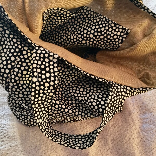 Vintage Hoffman Fabric, Woodblocks, Trees, Leaves & Grids in Purple ...