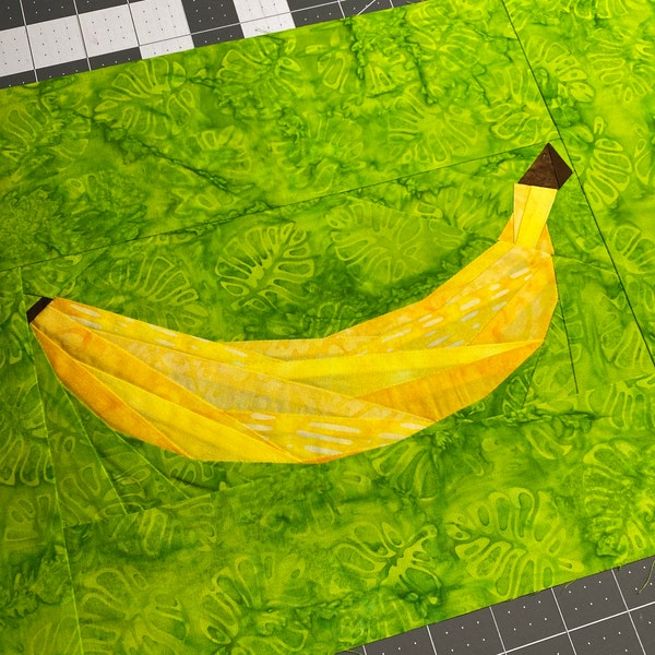 Geometric Banana Foundation Paper Piecing Pattern - Etsy