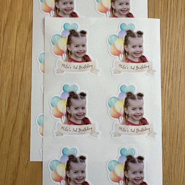 Birthday Sticker｜personalized Birthday Sticker｜custom Kid Birthday ...