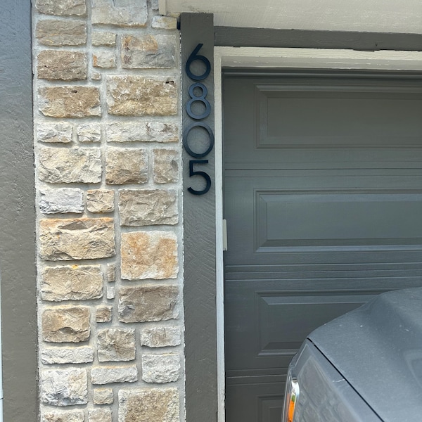 Modern Floating Aluminum House Numbers & Letters - 8 Sizes: Metal ...