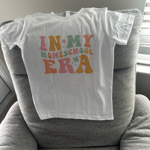 In My Homeschool Era Shirt, Shirt for Kids, Homeschool Kids Shirt ...