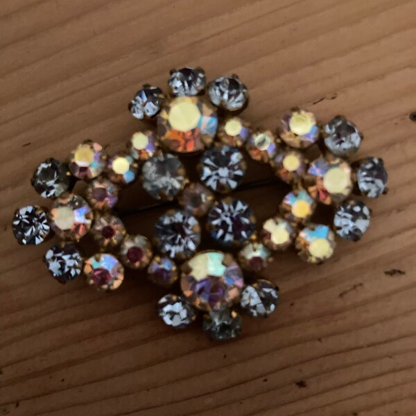 MASJ Silver Scenes Vintage Flowers Brooch Silver Plated Pewter Welsh ...