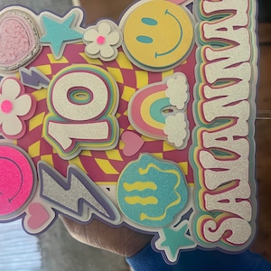 Rainbow Retro Roller Disco Ball Rollerskate Skate Glitter Shaker Cake ...