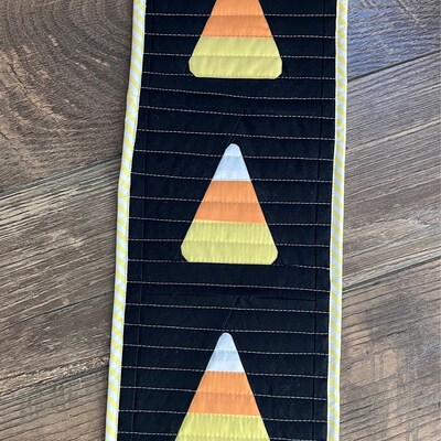 Candy Corn Foundation Paper Pieced FPP Quilt Block PDF Pattern Download Halloween Pattern Modern ...