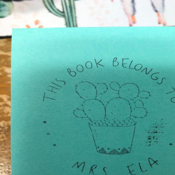 Personalized BEE Stamp - Ex Libris Stamp - Stamp for Beekeeper - Honey ...