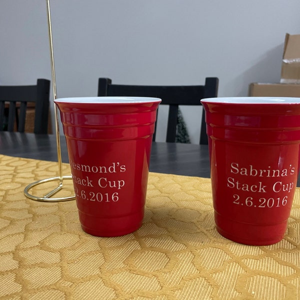 Personalized Red Uno Cup, Custom Uno Cup, Engraved Cup, Ceramic Uno Cup ...