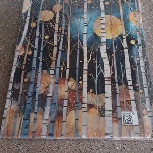 Whimsical Art Deco Night Sky Journal Gift for Her Hard Cover Dream ...