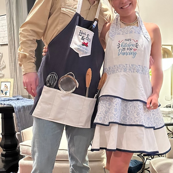 Machine Embroidery Digital Design Apron Hot and Spicy Instant Download ...