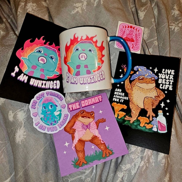 I AM UNHINGED Bibble Meme | Fairytopia Bibble Flames Meme Mug | Bibble ...