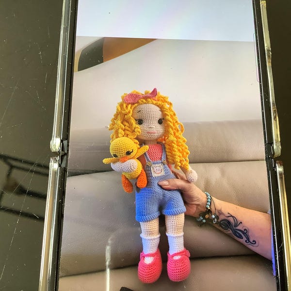Clara Crochet Doll Pattern, Amigurumi Doll Pattern, Crochet Valentine ...