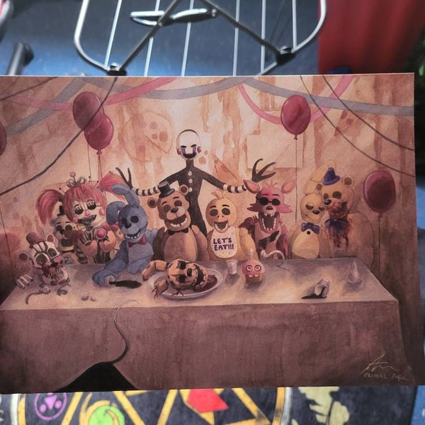 FNAF Art Print | the Happiest Day | Five Nights at Freddy's - Etsy