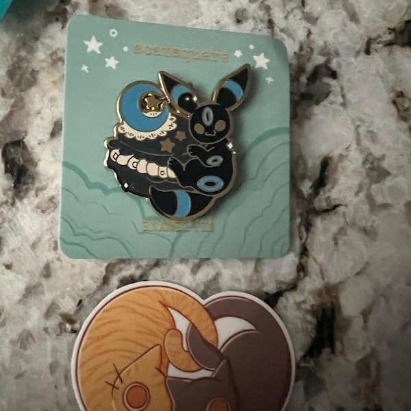 Umbreon Macaron Hard Enamel Pins | Kawaii Shiny Eeveelution Lapel Pin ...