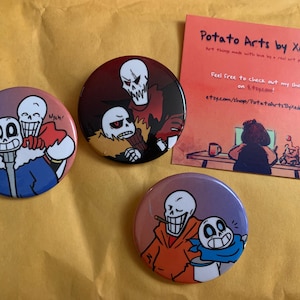 Undertale AU Singular Button one Button - Etsy