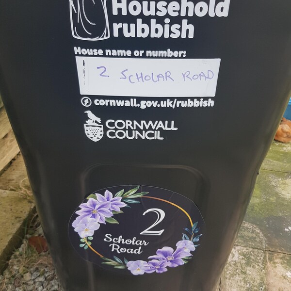 2x Sheets Beach Wheelie Bin Sticker Dustbin Sticker Self Adhesive ...