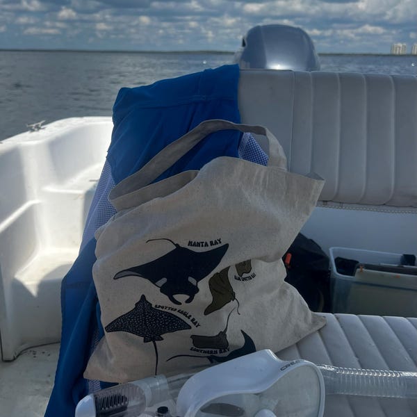 Colorful Shark Tote Bag, Tote for Shark Lovers, Ocean Tote Bag, Ocean ...