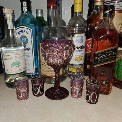 Bling Shot Glass, Branded Shot Glass, Personalized Shot Glass, Sports ...
