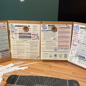 Printable Dungeons & Dragons DM Screen Inserts for 5e DIGITAL DOWNLOAD ...