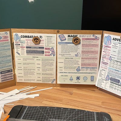 Printable Dungeons & Dragons DM Screen Inserts for 5e DIGITAL DOWNLOAD ...