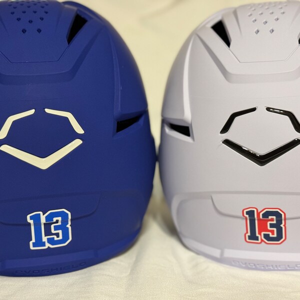 Custom 1 1/2 Inch Individual Helmet Numbers Dye Cut for Each Player ...