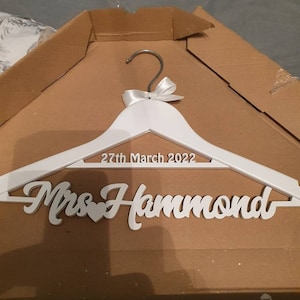 Personalized Hanger Custom Hanger Name Hanger Wedding | Etsy