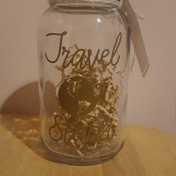 Vacation Fund Jar, Memory Jar, Money Jar, Treasure Jar, Vacation ...