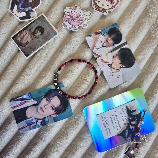 Stray Kids Laser Cut ATE Logo Lightstick Charm Tour Bag Accessory Fan ...