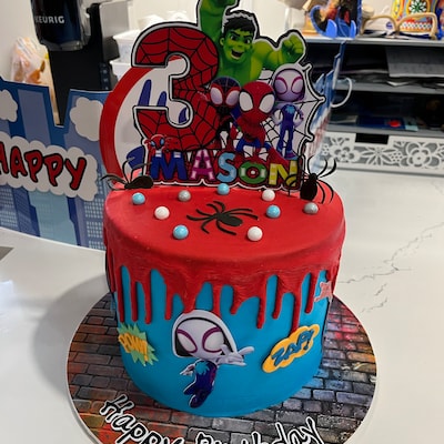 Printable Spidey and His Amazing Friends Cake Topper, Birthday Party ...