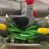 Buffalo Plaid Easter Chicken Spring Home Decor, Spring Chicken Easter ...