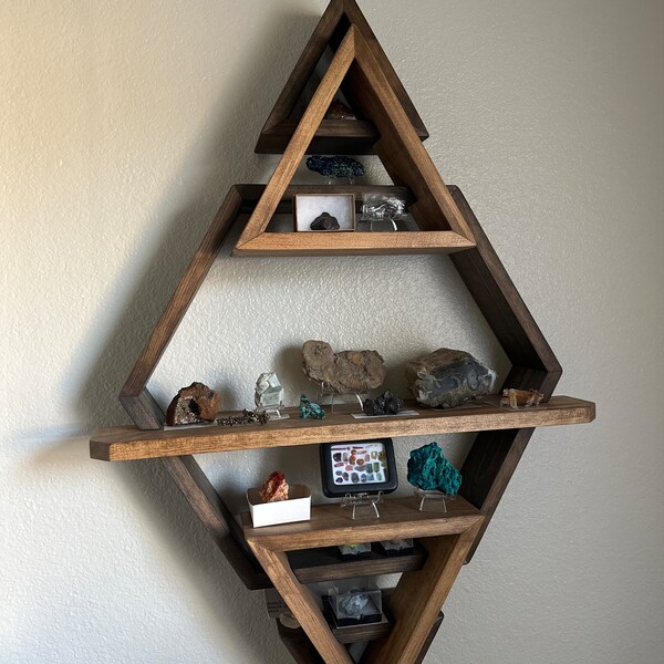 3D Floating Rectangular Shelf. XL Size. 28x 30x5.solid Wood Shelves ...