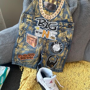 The Notorious BIG ONE Overalls and Shirt Front and Back Toddler Kid ...