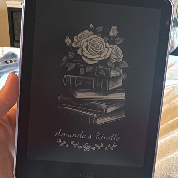 YOUR NAME Personalized Kindle Lock Screen, Wallpaper for Kindle ...