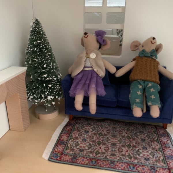 Mouse Family Dolls Christmas Plush Toy Set for Children Holiday Gift ...