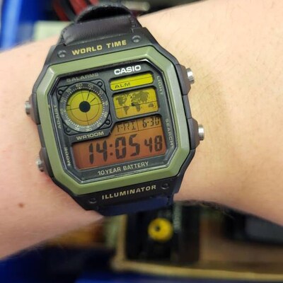 Casio AE-1200 Gradient Filter Screen - Etsy