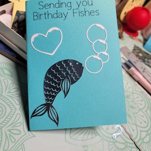 DIY Pop-up Fish Card Template SVG and PDF Files for Instant Download - Etsy