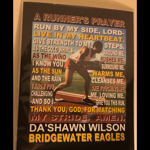 The Track Prayer Personalized With Photo, Track Prayer, Poll Vault ...