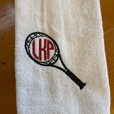 Tennis Racket Monogram Border Embroidery File in 5 Sizes font NOT ...