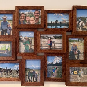 Rustic Weathered 5x7 Collage Frames / Wall Photo Frames 12 Opening ...